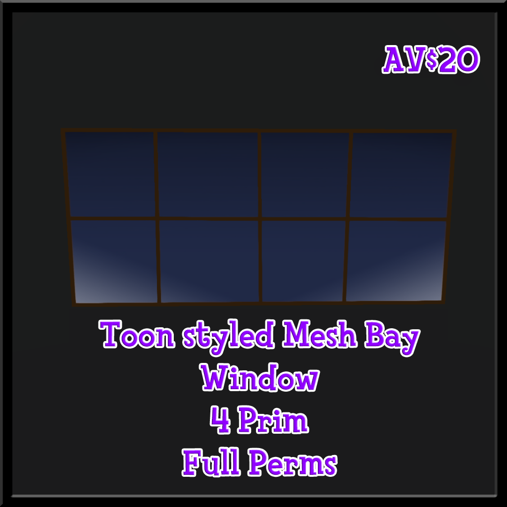 Toon Styled Mesh Bay Window BOXED